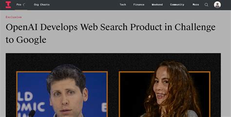 Openai下周将发布chatgpt搜索引擎，挑战谷歌搜索！ 公众号转载 人工智能 至顶网