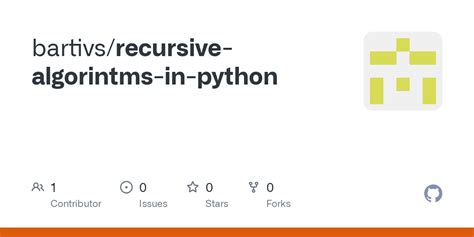 GitHub Bartivs Recursive Algorintms In Python