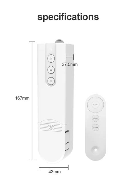 Tuya Smart Blind Motor Wifi Automatic Electric Roller Shutter Shadows App Control Lifting