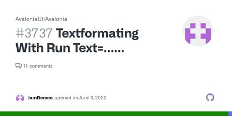 Textformating With Run Text · Issue 3737 · Avaloniauiavalonia