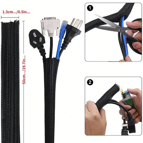 다목적 수리 차량 가정용 기계실 장비 산업용 안티 펫 물림 방지 자켓 케이블은 관리 하네스 케이블 튜브 와이 Temu Republic Of Korea