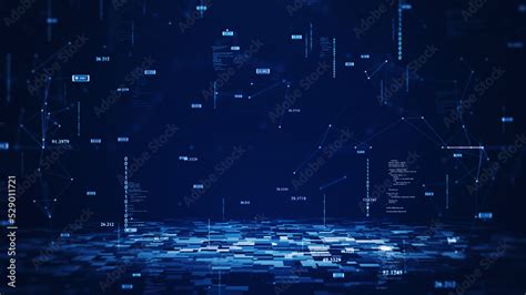 Cybersecurity Digital Information Technology Concept Polygon Binary