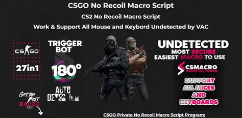 Csgo And Cs2 No Recoil Macro Script 180 Spin Autodetect Weapons