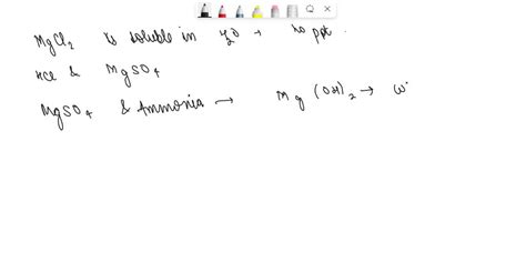 Solved How Many Of The Solutions Shown When Added To Separate Portions Of Magnesium Sulfate