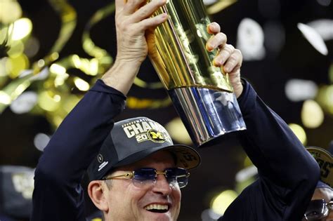 Michigan Jim Harbaugh Wake Up As Champs This Wasnt A Dream