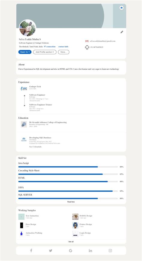Selva Esakki Muthu S On Linkedin Linkedin Html Css Js Aws Css Animate Html