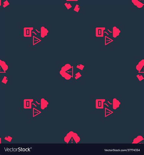 Set Cloud Technology Data Transfer And Hacking Vector Image