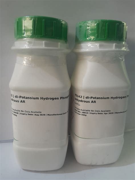 Di Potassium Hydrogen Phosphate Anhydrous Ar 500g Essential Products