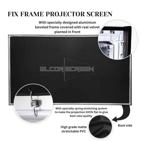 Acoustically Transparent Fix Frame Screen 150 Inch