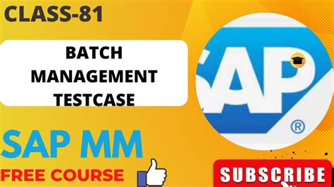 batch management configuration test case in sap how to create batch