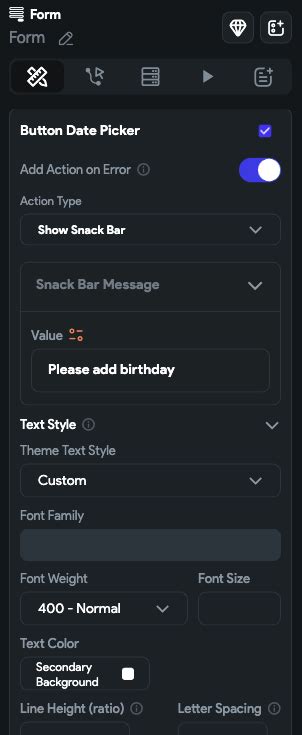 Form Validation Flutterflow Documentation
