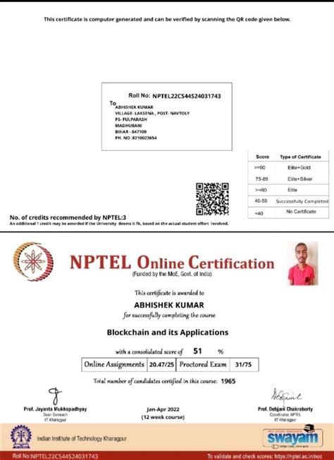 Abhishek Kumar On Linkedin Blockchaindevelopment Blockchain Nptel