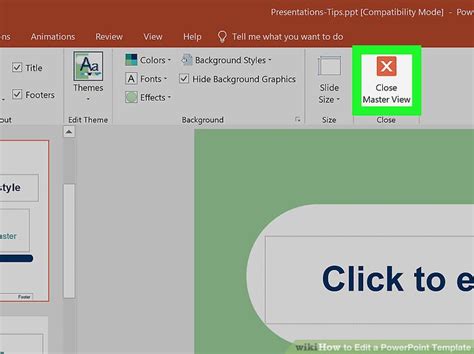 How To Edit A PowerPoint Template Steps With Pictures