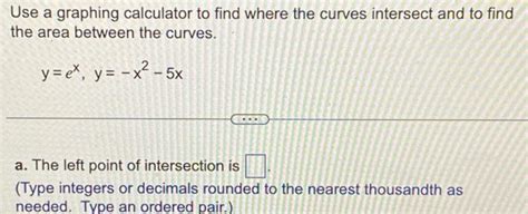 Solved A Find The Left Point Intersection B Find The Right Chegg