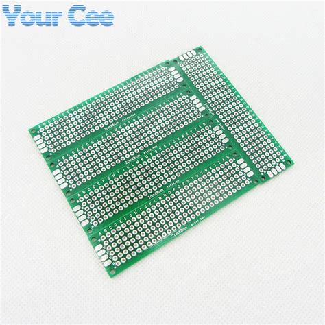 5 Pcs 2x8cm Diy Prototype Printed Circuit Board Paper Pcb Universal Practice Board Double Side