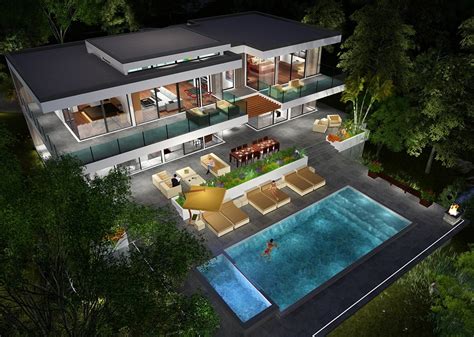 Buy Our 2 Level Modern Glass Home 3d Floor Plan Next Generation Living Homes