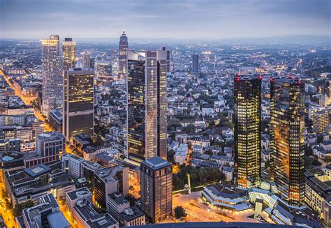 德国法兰克福市的景象金融中心高清图片下载 正版图片 摄图网