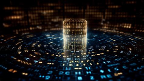 premium photo binary code lock big data and cybersecurity conceptual