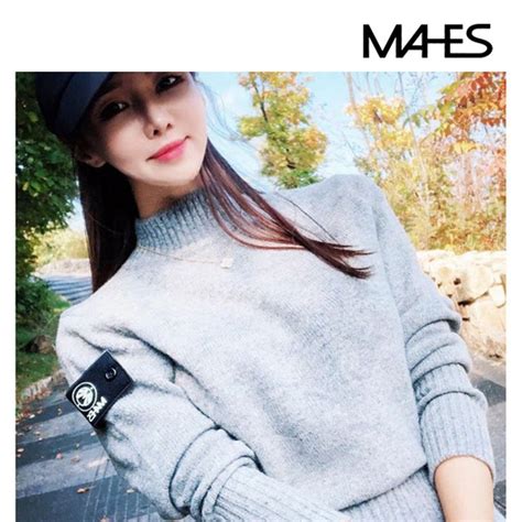 포스티 마헤스골프 여성 울 니트 와펜 긴팔스웨터 Gn40136