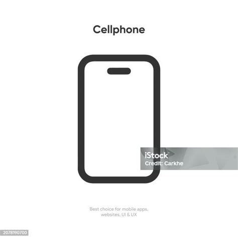 플랫폰 아이콘입니다 라인 스마트폰 기호입니다 트렌디한 미니멀 전화 윤곽선 간판 얇은 선형 휴대폰 그래픽 픽토그램 웹 사이트 모바일 응용 프로그램 Ui Ux 0명에 대한 스톡