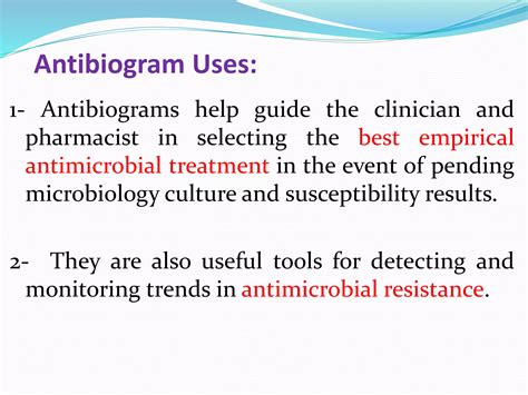 Antibiogram Clsi Recommendations Pptx