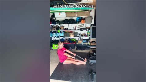 Seated Banded Rows Youtube