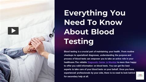 PPT Everything You Need To Know About Blood Testing PowerPoint Presentation Free To Download