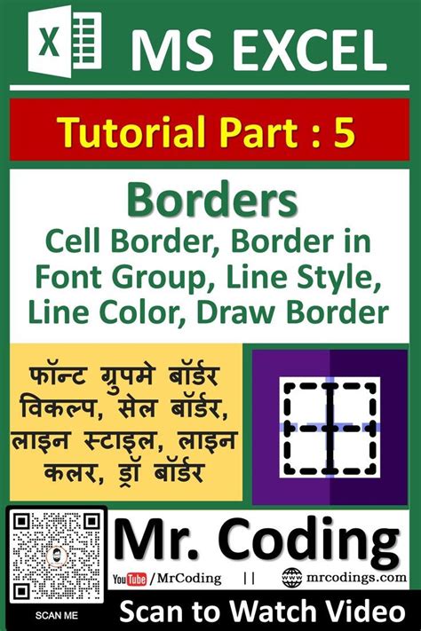 MS Excel Cell Border Border In Font Group Line Style Line Color Draw Border Excel MS Excel Cell Border Border In Font Group Line Style Line Color Draw Border Excel