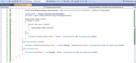 How To Get Users Names List From Azure Ad App In A Wpf Application Stack Overflow