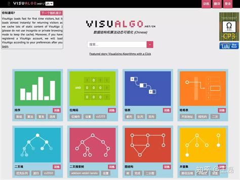 可视化算法网站汇总，从此简单学算法！附动图 知乎
