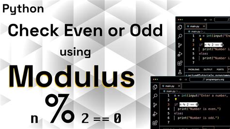Python Program To Check Even Or Odd Number Using Modulus Operator