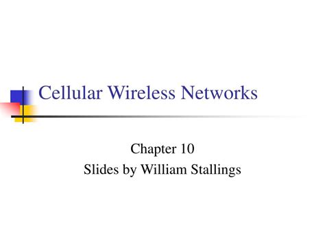 Ppt Cellular Wireless Networks Powerpoint Presentation Free Download