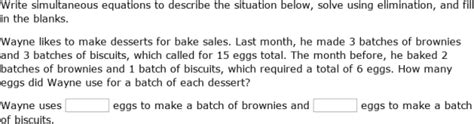 Ixl Solve Simultaneous Equations Using Elimination Word Problems