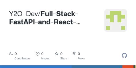 Github Y2o Devfull Stack Fastapi And React Template