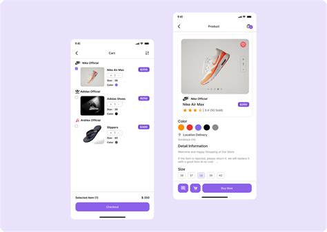 cart product ux design by citra mirna on dribbble