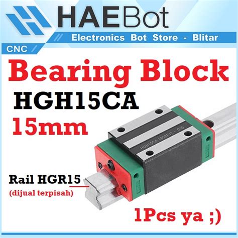 Jual HAEBOT HGH15 HGH15CA Bearing Block Linear Rail Guide 15mm HGR15