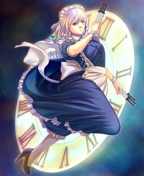 Izayoi Sakuya Touhou Drawn By Zenkaku Danbooru