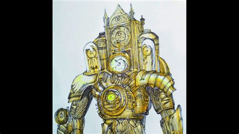 Titan Clockman ⏰ วาดไททันนาฬิกาแมน หยุดเวลา ล่าสกิลบิดี้ Youtube