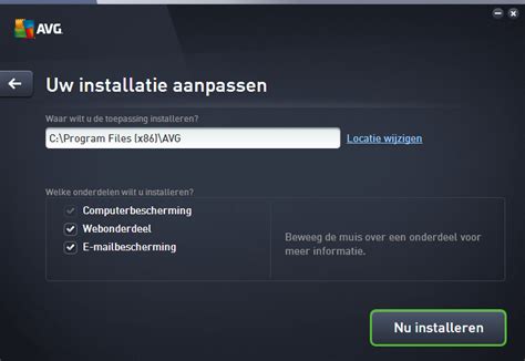 Installeer Avg Anti Virus Free 2016 Zonder Web Tuneup Add On En Veranderingen Startpagina En