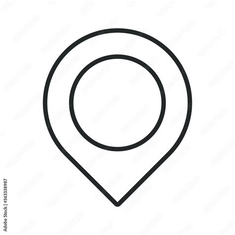 Location Pointer Symbol Icon Gps Navigation Pin Sign Map Position