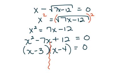 Solved Find All Real Solutions Of Each Equation X √ 7 X 12 0