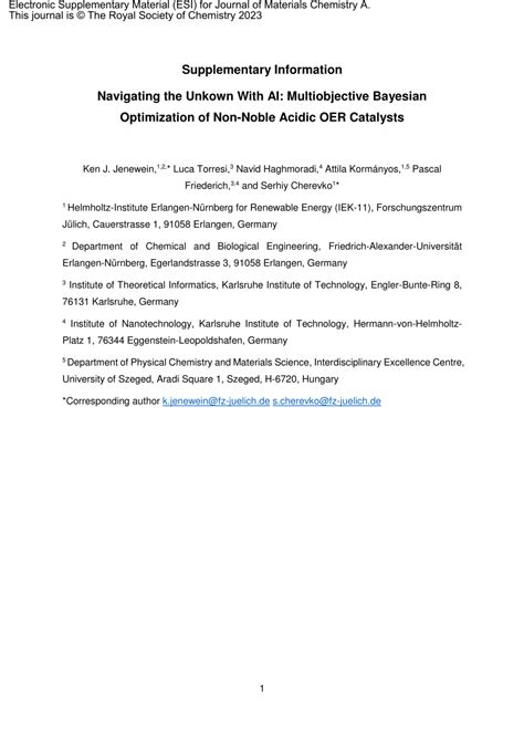 PDF Navigating The Unkown With AI Multiobjective Bayesian