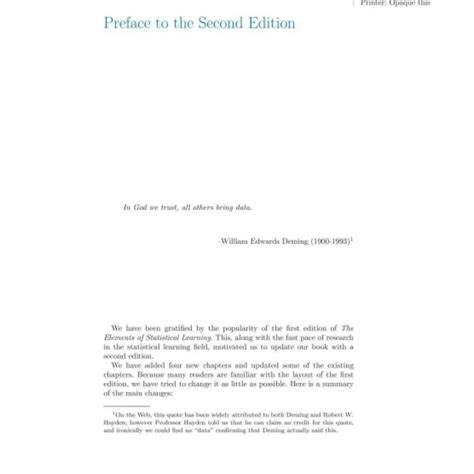 The Elements Of Statistical Learning