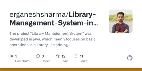 GitHub Erganeshsharma Library Management System In Java The Project Library Management