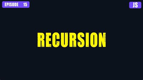 Learn Javascript In Arabic 2024 015 Javascript Recursion