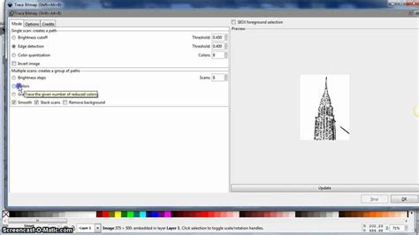 Inkscape Sketch Effect Trace Tutorial Invert Image Bitmap Tutorial