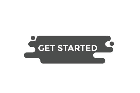 Get Started Button Web Banner Templates Vector Illustration 16330859 Vector Art At Vecteezy