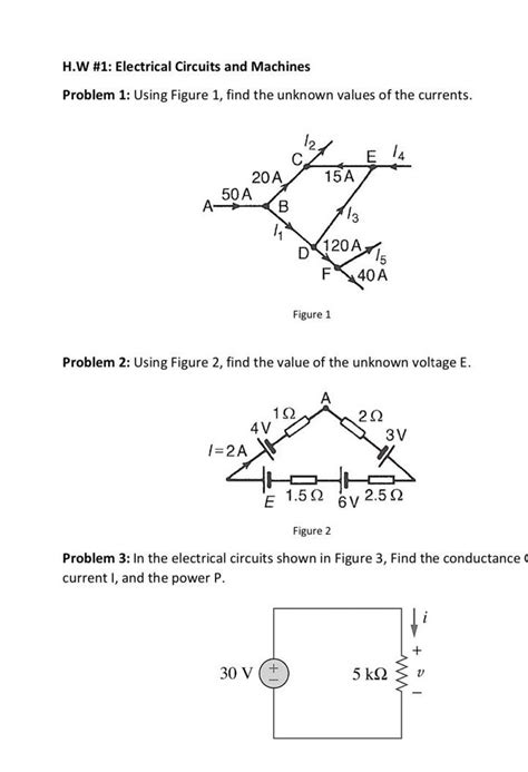 Solved H W Electrical Circuits And Machines Problem Chegg Com