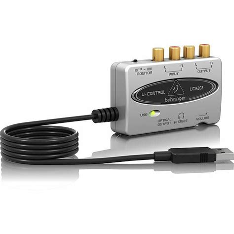 Behringer Uca202 Usb Audio Interface W 2 Input 2 Reverb