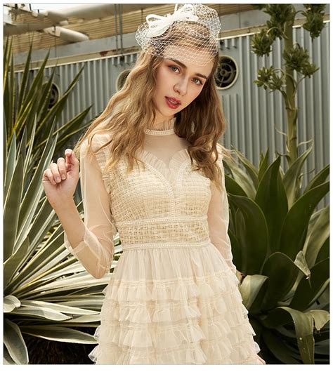 Young Gee весеннее женское винтажное кружевное лоскутное платье с оборками нарядное платье